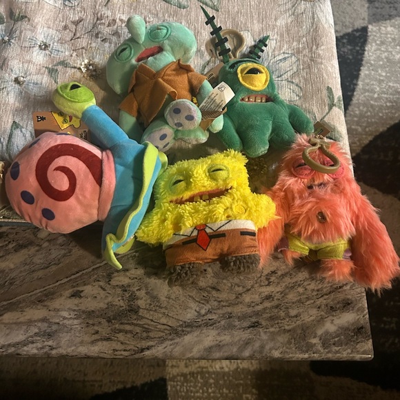 Fuggler | Toys | Spongebob X Fugglers Keychain Full Set Of 5 | Poshmark